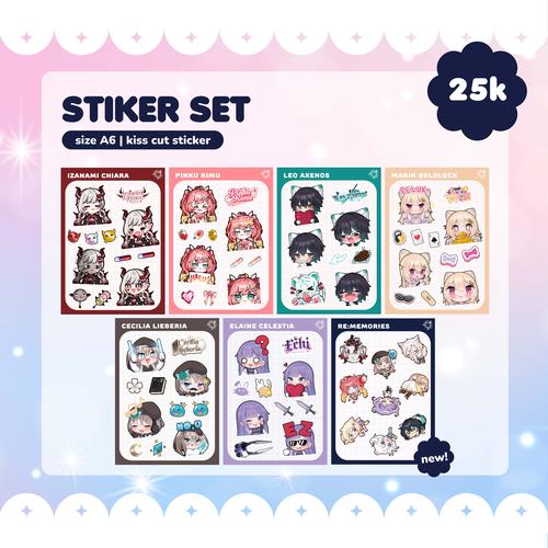 Jual Sticker Set Talent Re:Memories Generasi ke-3 dan 4 Edisi Comifuro ...