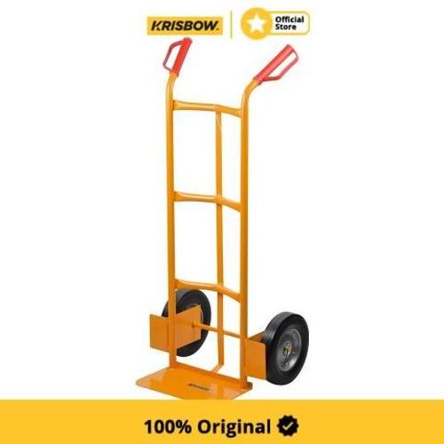 Jual New // Krisbow Hand Trolley Troli Barang Manual 150 Kg - Kuning ...