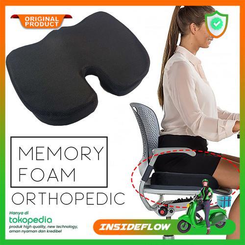 Jual Bantal Duduk Tulang Ekor Memory Foam Seat Cushion - Alas Duduk Gel ...