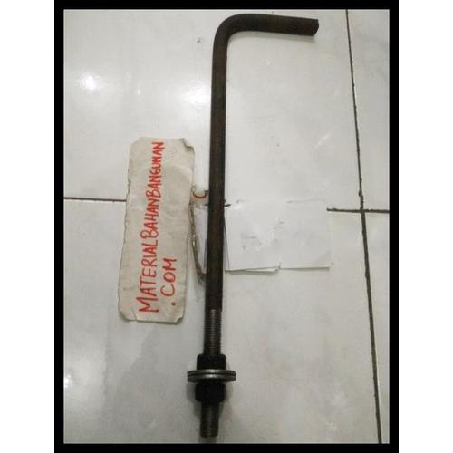 Jual ANCHOR BOLT L 16 MM X 300 MM BAUT ANGKUR STRUKTUR BANGUNAN BAUT ...