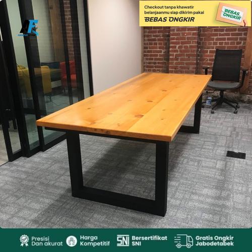 Jual Meja kayu Mahogany Persegi Panjang - Meja Ruang Kantor - Meja ...