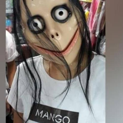 Jual Topeng Hantu Jepang MOMO Halloween Scary Ghost Mask Topeng Halowen ...