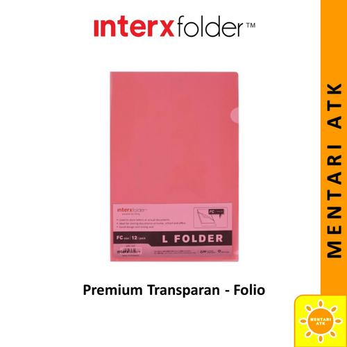 Jual Map Tebal Plastik Bening F4 (Folio) / Map L FC Interxfolder ...