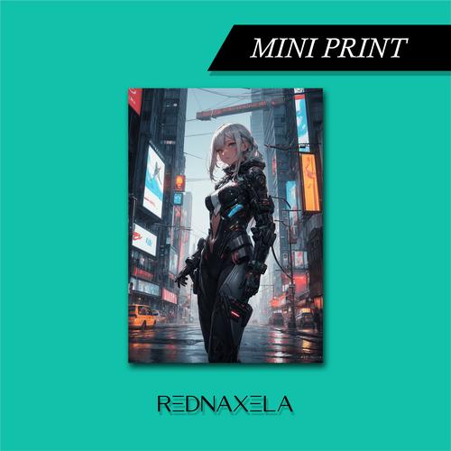 Jual Mini Print A6 - High-Tech Sentinel: Standing Guard in the Urban ...