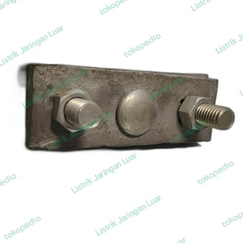 Jual THREE BOLT CLAMP KLEM 3 BAUT PENJEPIT KABEL BAJA PENAHAN TIANG ...