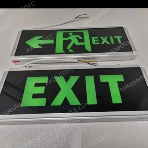 Jual emergency exit lamp led orang lari lampu exit 2 sisi lampu ...