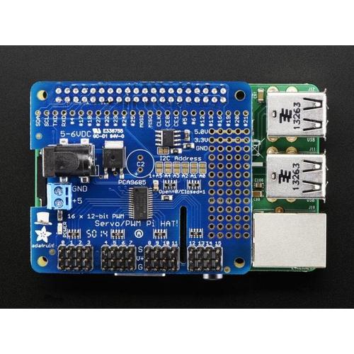 Jual NR Adafruit 16-Channel PWM / Servo HAT for Raspberry Pi - Mini Kit - Kota Surabaya - Mitra ...