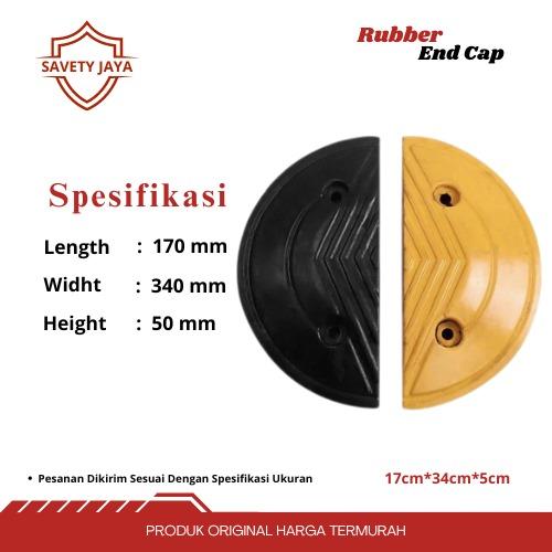 Jual Polisi Tidur 17CM Karet Rubber Speed Hump END CAP Polisi tidur ...
