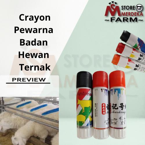 Promo Crayon Pewarna Badan Hewan Ternak Domba Sapi Kerbau Babi - Orange ...