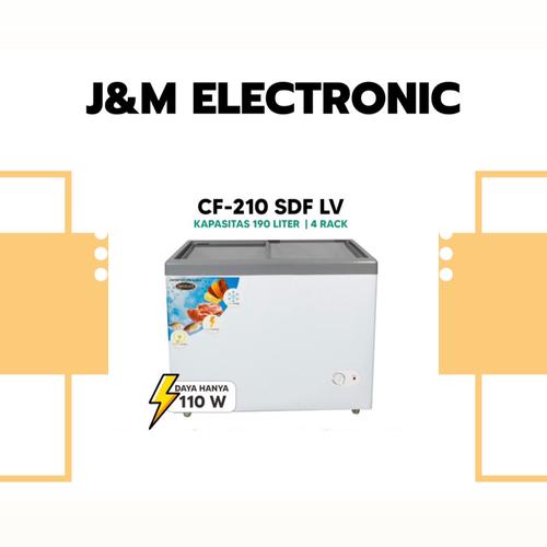 Jual frigigate chest freezer CFR-210 SDF freezer box kaca sliding 190 ...