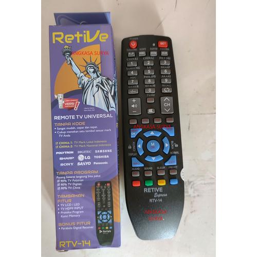 Jual REMOTE TV UNIVERSAL RETIVE RTV REMOT MULTI TV Tabung, LCD, LED ... Jual REMOTE TV UNIVERSAL RETIVE RTV REMOT MULTI TV Tabung, LCD, LED ...