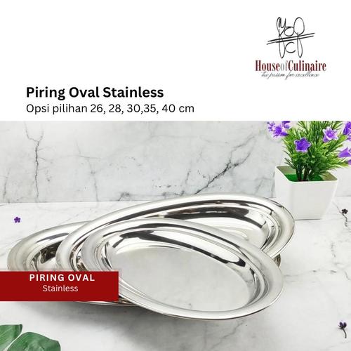 Jual Piring Oval Stainless Piring Lodor Stainless - 26 cm - Kota ...