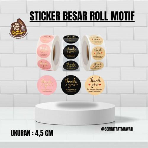Jual STICKER BESAR ROLL MOTIF RANDOM / STIKER PACKAGING ROLL / STICKER ...