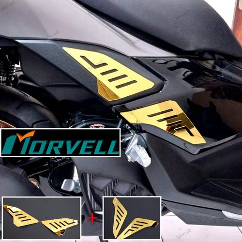 Promo NMAX Turbo Techmax Neo S 2024 Side Garnish Set - Silver - Kota ...