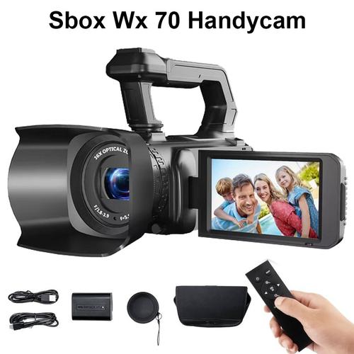 Promo SBOX WX 70 Camcorder Handycam 2.7K - 48MP Auto Focus Vlogging ...