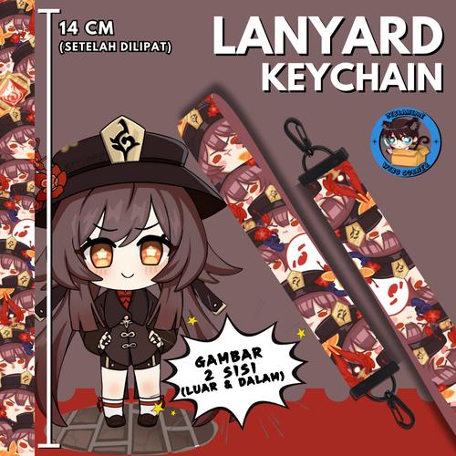 Jual Lanyard Strap Anime 2 Sisi / Hutao Chibi Genshin Impact / Lanyard ...