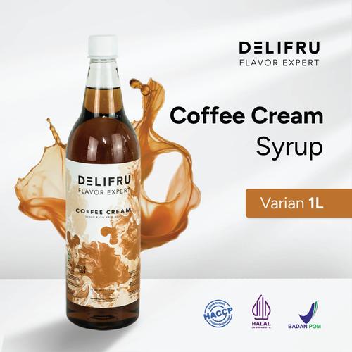 Promo Coffee Cream Syrup Delifru 1 Liter - Sirup Krim Kopi Premium ...