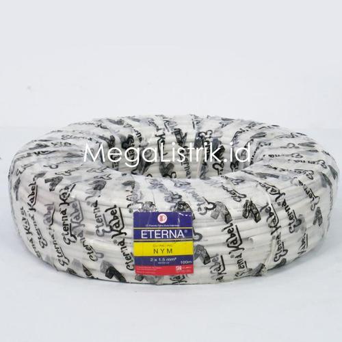 Jual NR Eterna Kabel Listrik Kawat Putih / NYM 2 X 1.5 MM ( 100 Meter ...