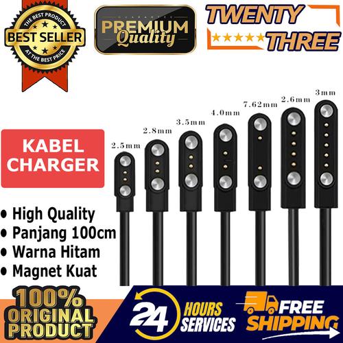 Jual Smartwatch Charger 2 Pin 4mm Charging Cable Kabel Casan 4pin Smart ...