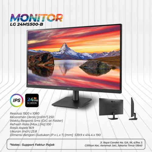Jual Monitor LG 24MS500-B 24” IPS Full HD monitor New - Jakarta Timur ...