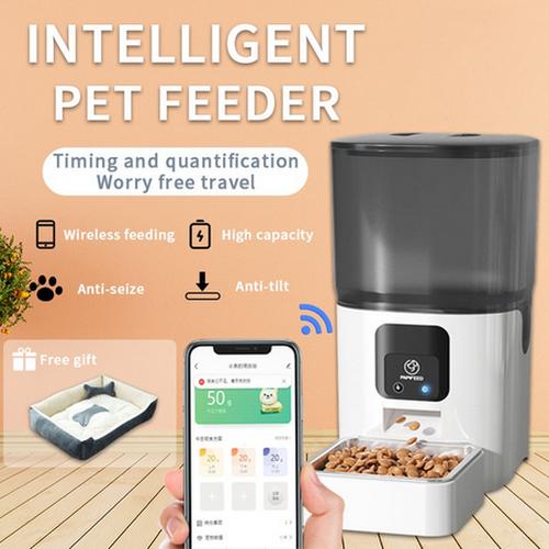 Jual 6L Automatic Pet Feeder APP Connect Remote Control Dispenser 6 ...