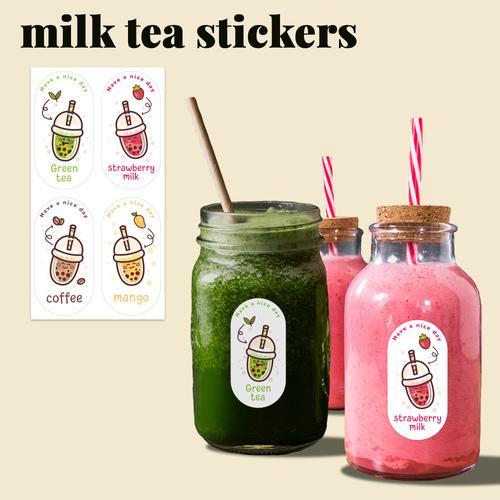Promo Stiker Label HAVE NICE DAY BOBA Sticker Box Motif BOBA Label Isi ...