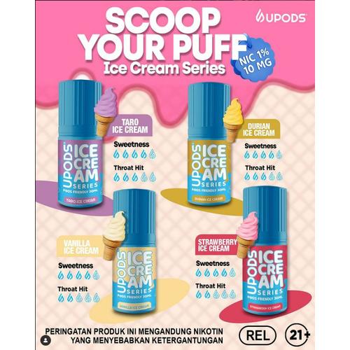Jual LIQUID SALTNIC - UPODS ICE CREAM SERIES 30ML 10MG TARO ICE CREAM ...
