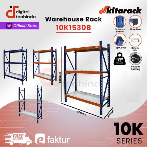 Promo Rak Gudang Besi 1 Ton /Layer Rack Gudang 3M Starter Rack P 1.5M ...