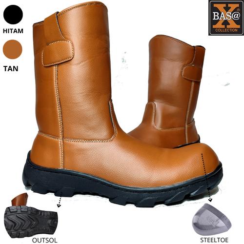 Promo XBAS@-Sepatu Safety Boot Pria Loader Tinggi Buat Kerja Tambang ...