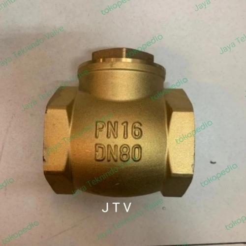Jual Swing Check Valve Brass Kuningan 11/2" (Inch) - Jakarta Barat ...