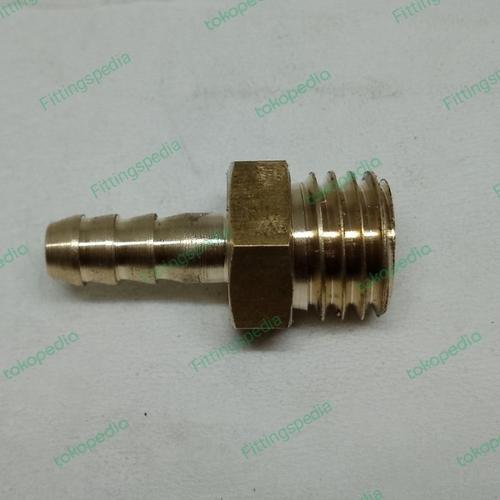 Jual Nepel selang / Hose nipple OD 5.5mm x drat M12x1.5. Brass kuningan ...