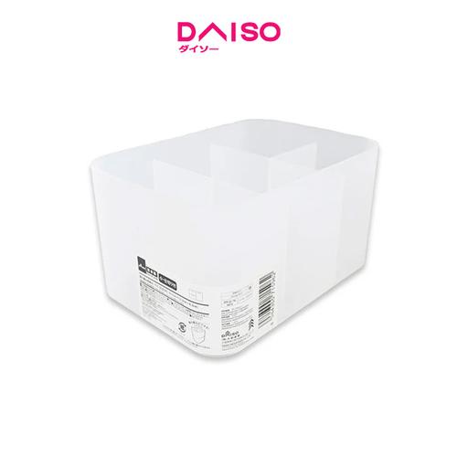 Jual Daiso Stackable storage box with dividers 4.21in x 5.98in x 3.26in ...
