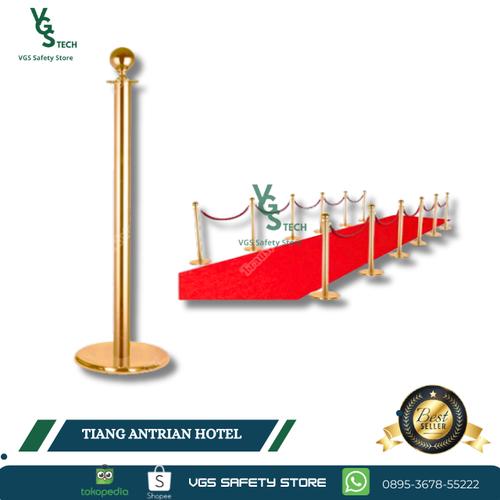 Promo Tiang Antrian Gold Tiang Antrian Pembatas Stainles Queue Line ...