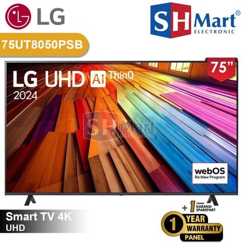 Jual Smart Tv LG 75 Inch 75UT8050PSB 4K UHD AI ThinQ Magic Remote New ...