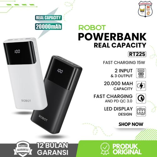 Promo ROBOT RT22S Smart Powerbank Fast Charging 20000mAh (Upgrade dari ...