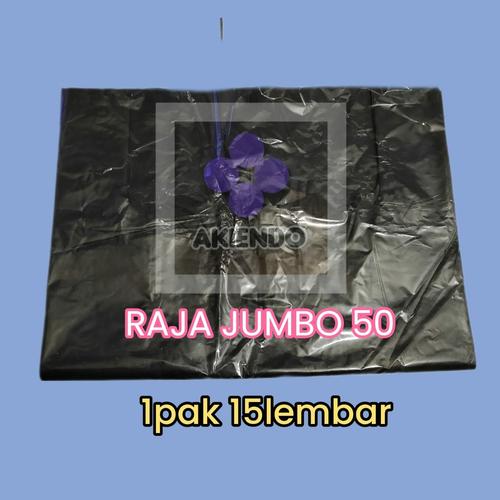 Jual plastik hitam tebal jumbo ukuran 50 kantong plastik kresek 50 ...