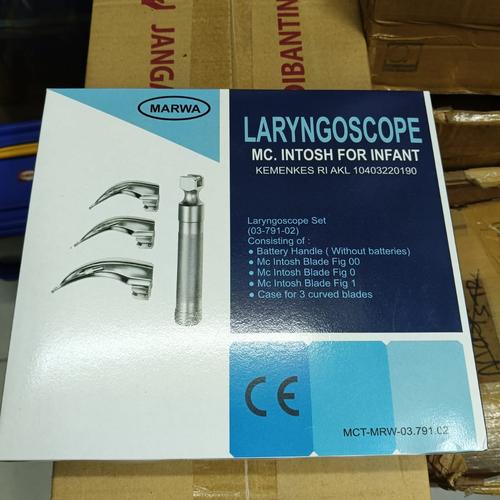 Jual LARYNGOSCOPE SET MARWA MC Intosh / Laringoskop Set Dewasa Adult ...