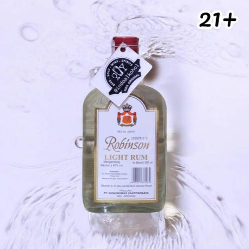 Promo Robinson Light Rum 350ml - INDOALKOHOL Original 100% - Kota ...