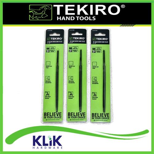 Jual TEKIRO Kikir Segitiga Slim Taper Files 4 Inch Kikir Gergaji Kayu ...