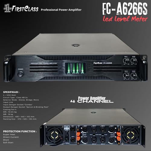 Jual POWER AMPLI FIRST CLASS FC A6266S FCA6266S (SOFT START) 4CH 4 X ...