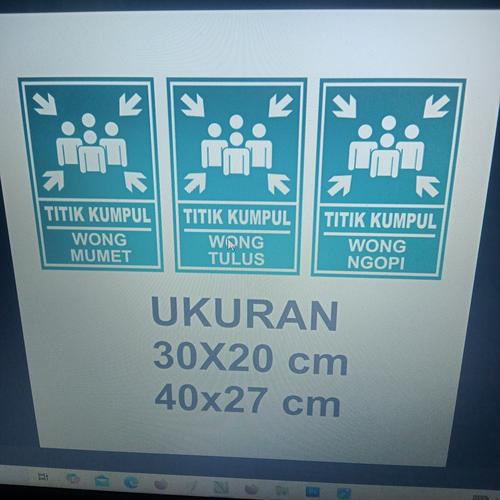 Jual Stiker Titik kumpul wong mumet Titik kumpul wong tulus - ukuran ...