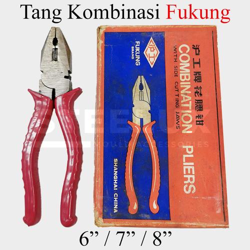Promo Tang Kombinasi Fukung 6"/7"/8" Combination Pliers Side Cutting ...