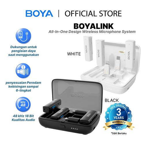Promo BOYA LINK All in One 2.4GHz Dual Channel Wireless Microphone ...