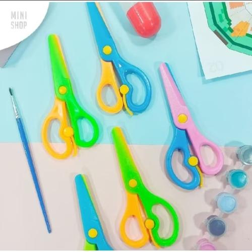 Jual Gunting Kertas Anak Pengaman Gunting Plastik DIY Aman Untuk Anak ...