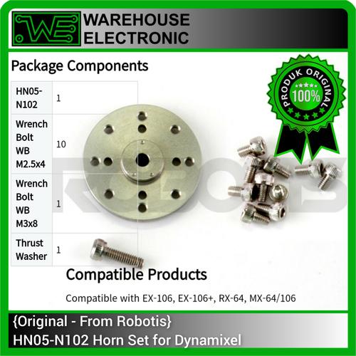 Jual Horn Set for Dynamixel HN05 N102 - ORIGINAL Robotis HN05-N102 Set - Kota Surabaya ...