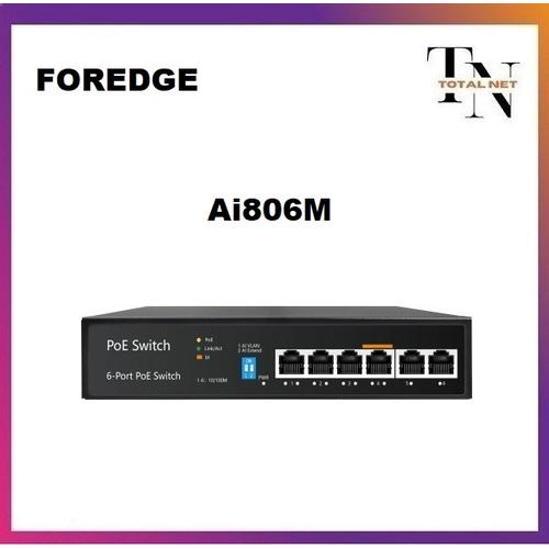 Jual Foredge Poe Switch 4 Port 2 Uplink AI806M Megabyte UNMANAGED Plug ...