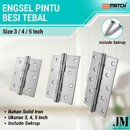 Promo MATCH Engsel Besi Untuk Pintu dan Jendela Tebal 2mm | 2105 ...