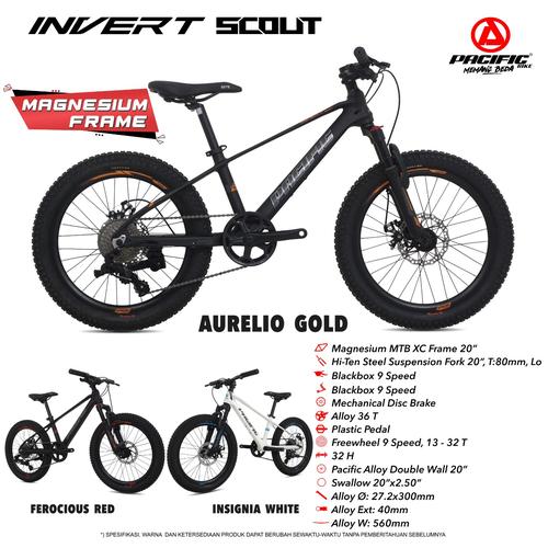 Jual Sepeda Gunung MTB 20 INVERT SCOUT Magnesium - hitam merah - Kota ...