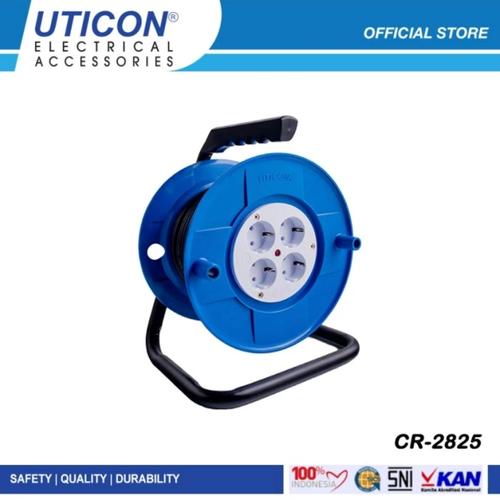 Promo Uticon CR-2825 Stop Kontak Kabel Roll Heavy Duty 25 Meter ...