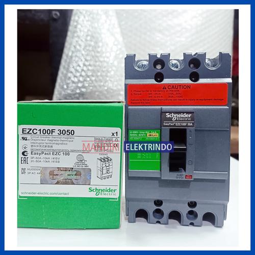 Jual MCCB SCHNEIDER EZC100F 15A - 50A 3P EASYPACT - 50A - Jakarta Pusat - Mandiri Elektrindo ...